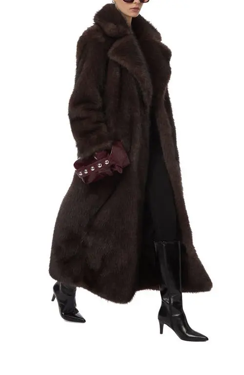 Apparis Gabrielle Faux Fur Maxi Coat