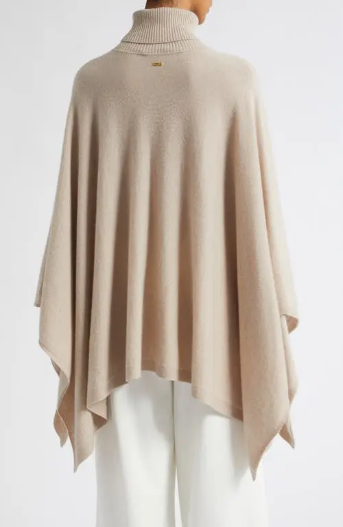 TOCCIN Amara Cashmere Poncho - Taupe