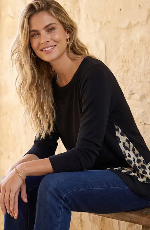 Karen Kane Layered Contrast Sweater