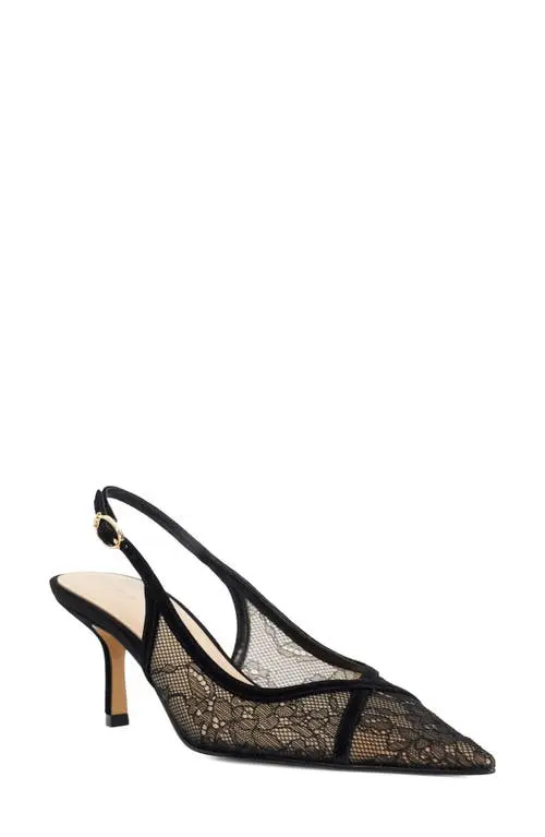 Dune London Devinity Pointed Toe Slingback Pump - Black