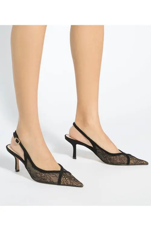 Dune London Devinity Pointed Toe Slingback Pump