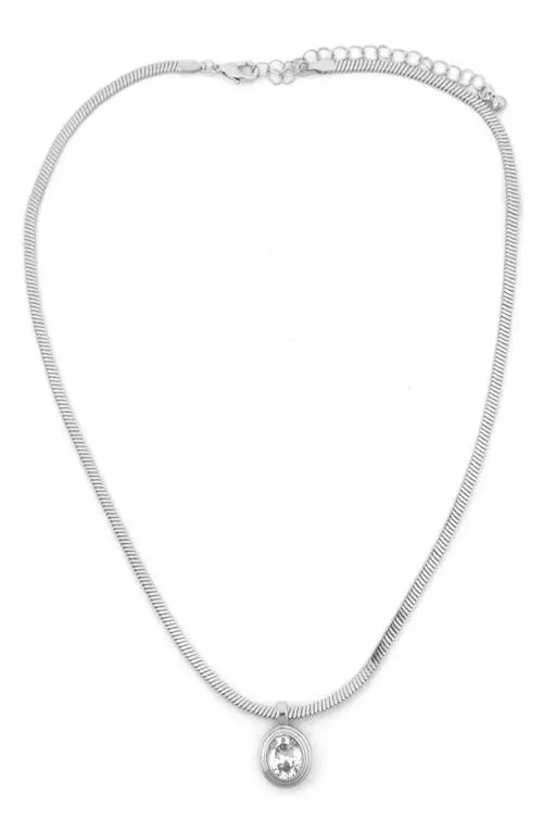 PANACEA Crystal Circle Pendant Necklace