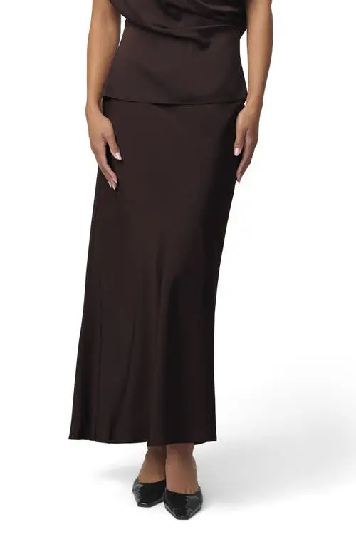 Joe's Jeans Ines Satin Maxi Skirt - Espresso