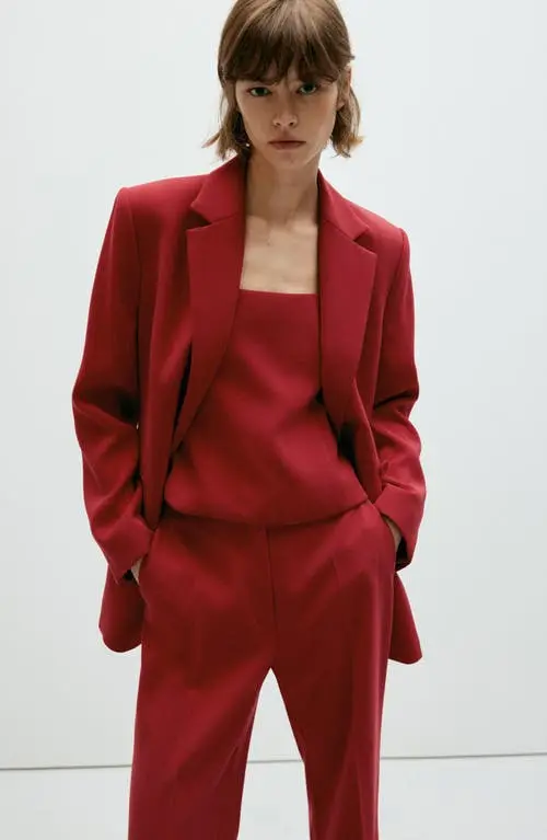 Mango High-waisted Flare Leg Pants