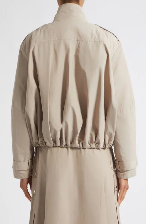 TOCCIN Alyssa Funnel Neck Bomber Jacket