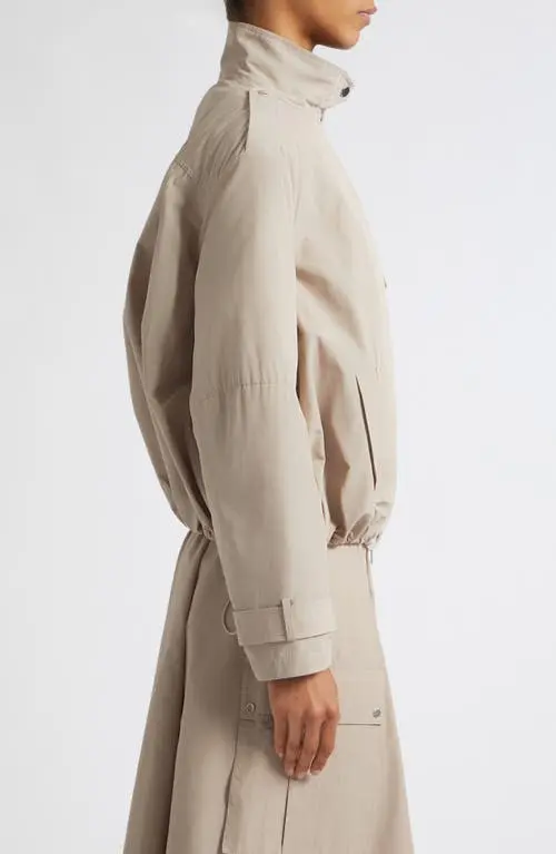 TOCCIN Alyssa Funnel Neck Bomber Jacket