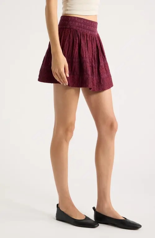 LoveShackFancy Anwen Embroidered Miniskirt