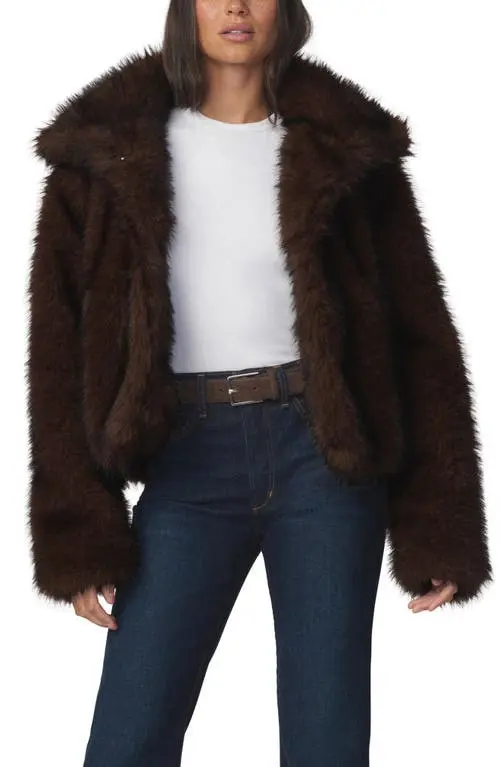 Joe's Jeans The Cozy Faux Fur Coat - Espresso