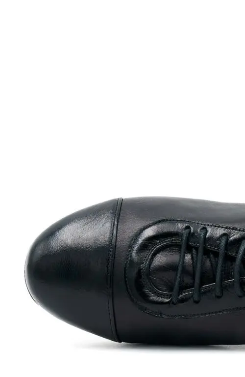 AMALFI BY RANGONI Jakob Leather Lace-up Sneakers - Black