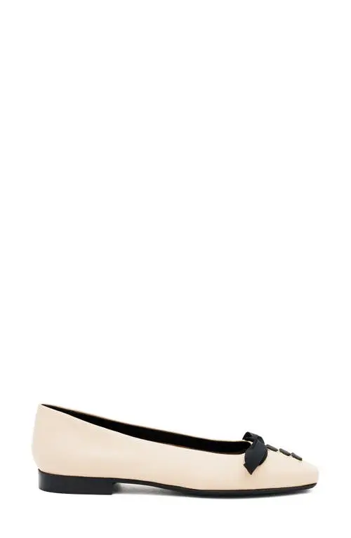 AMALFI BY RANGONI Giacomino Leather Flat - Light Beige