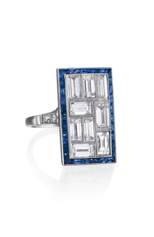 MINDI MOND Mosaic Diamond & Sapphire Ring