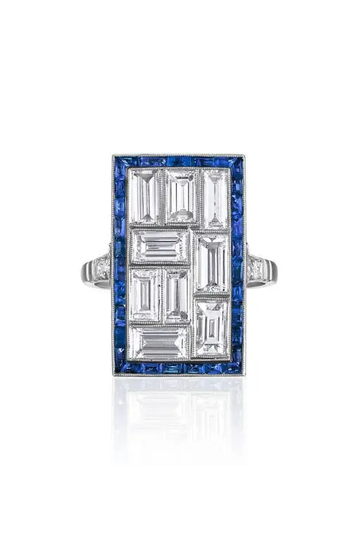 MINDI MOND Mosaic Diamond & Sapphire Ring
