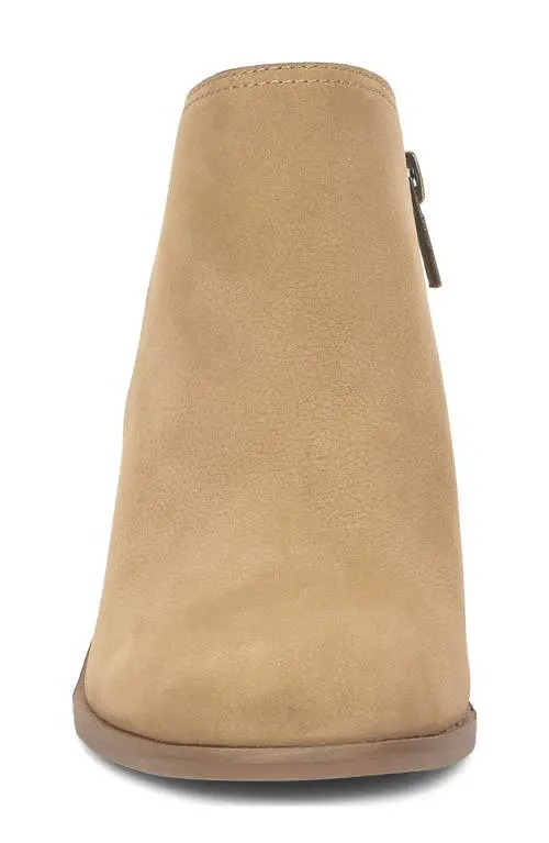 Lucky Brand Zinlay Leather Wedge Bootie - Mdbeige 01