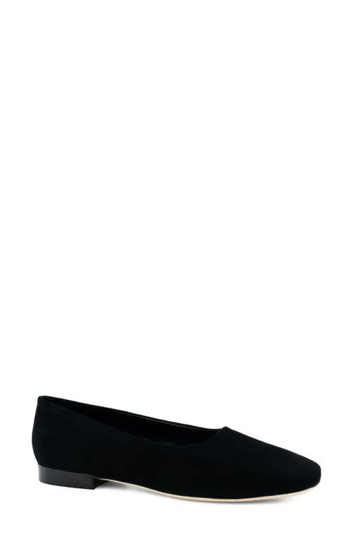AMALFI BY RANGONI Galeone Leather Skimmer Flat - Black