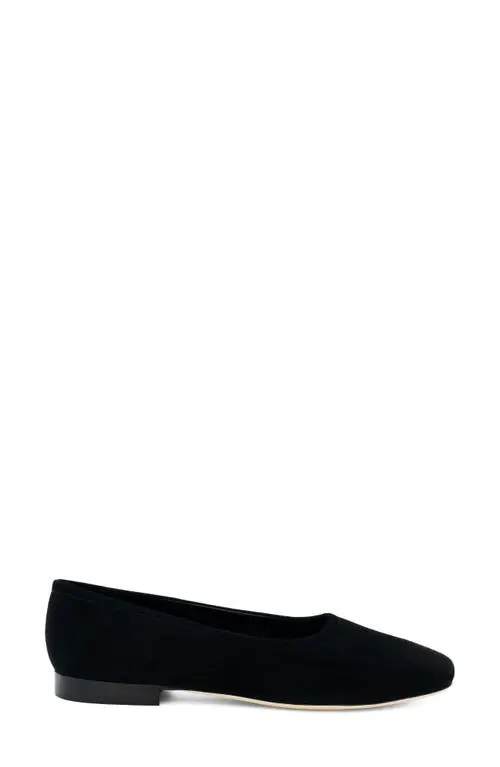 AMALFI BY RANGONI Galeone Leather Skimmer Flat - Black