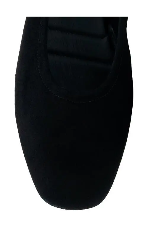 AMALFI BY RANGONI Galeone Leather Skimmer Flat - Black