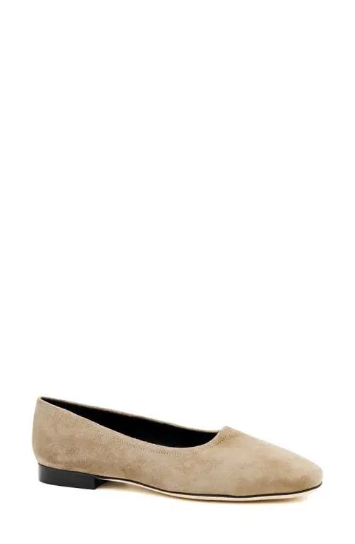 AMALFI BY RANGONI Galeone Leather Skimmer Flat - Oat