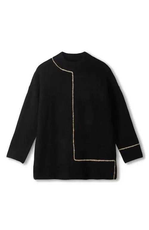 HATLEY Digital Stripe Tunic Sweater