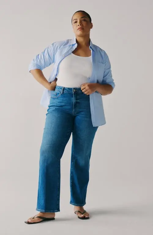 Warp + Weft Sat '90s High Waist Relaxed Straight Leg Jeans