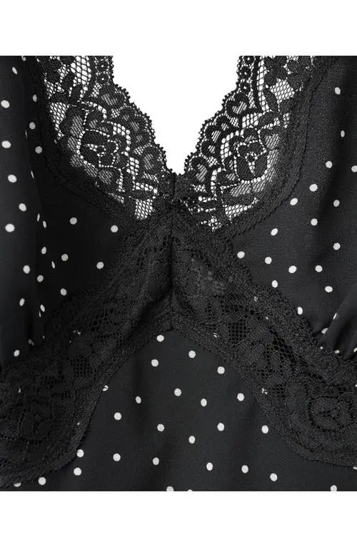 Mango Dot Halter Crop Top