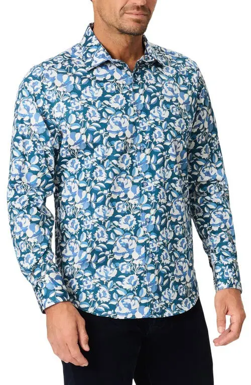Robert Graham Euclid Long Sleeve Stretch Cotton Shirt