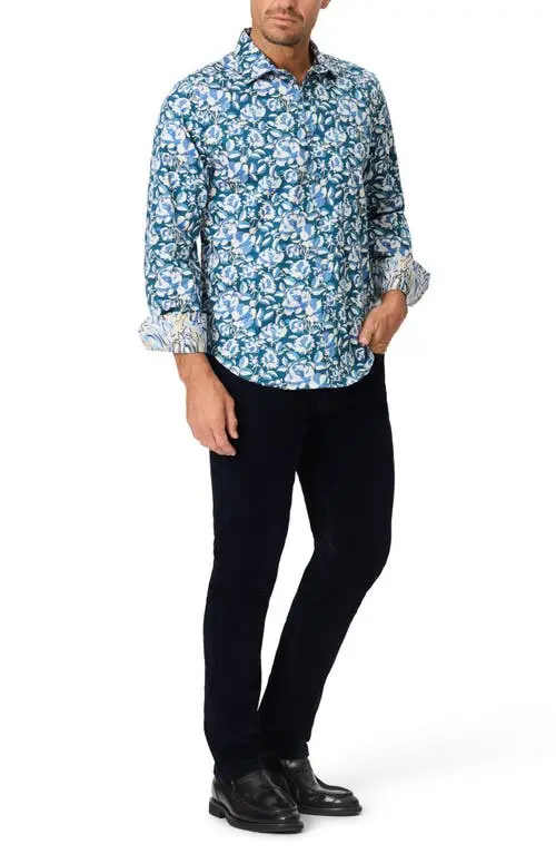 Robert Graham Euclid Long Sleeve Stretch Cotton Shirt