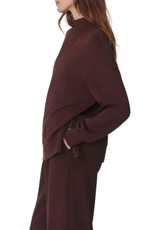 Varley Novi Longline Mock Neck Sweatshirt