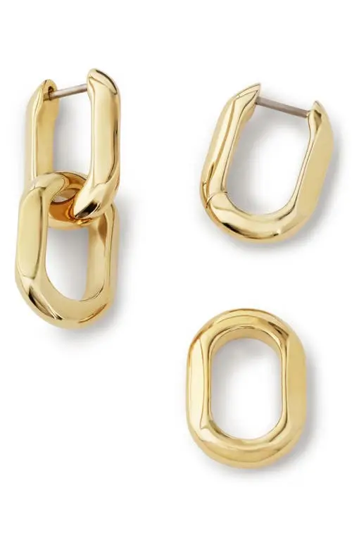ANA LUISA Eve Link Hoop Earrings