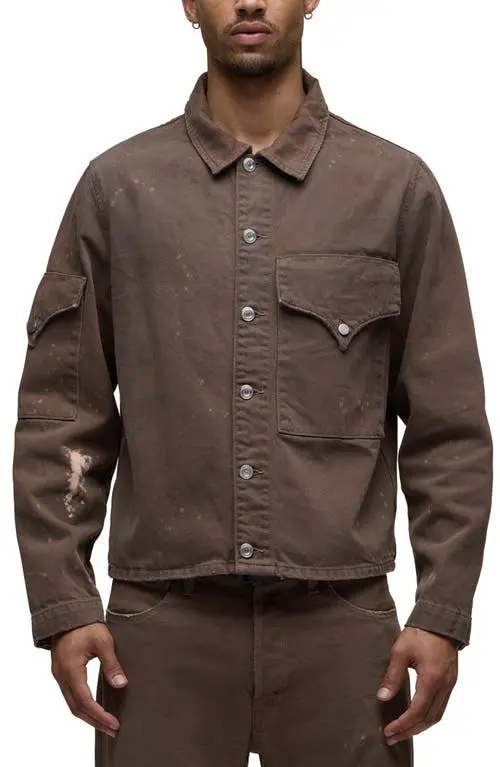 Hudson Jeans Flap Cotton Shirt Jacket - Crestview