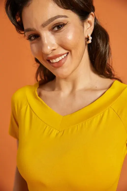 MODCLOTH Ready For A Roman Holiday Short Sleeve Top - Marigold