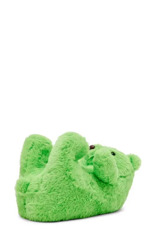 Steve Madden Buddies" Bear Slippers - Lime