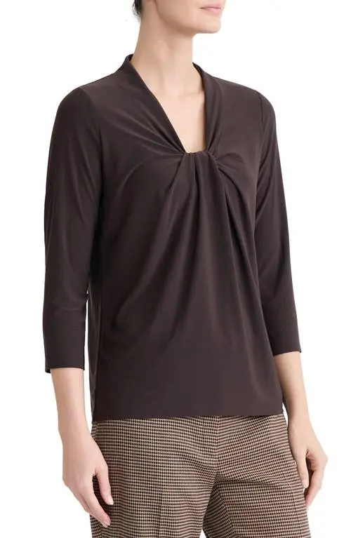 KASPER Knot Front Top
