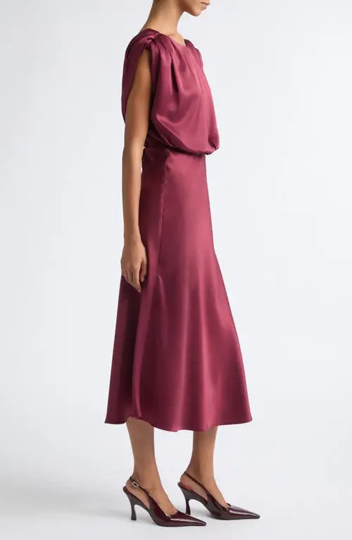 TOCCIN Flora Silky Satin Dress