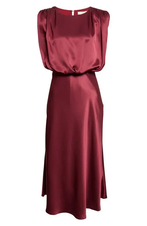 TOCCIN Flora Silky Satin Dress