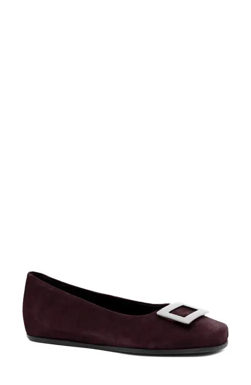 AMALFI BY RANGONI Sabino Leather Flat - Plum
