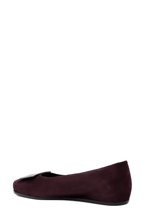 AMALFI BY RANGONI Sabino Leather Flat - Plum