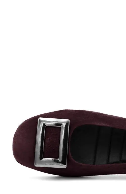 AMALFI BY RANGONI Sabino Leather Flat - Plum