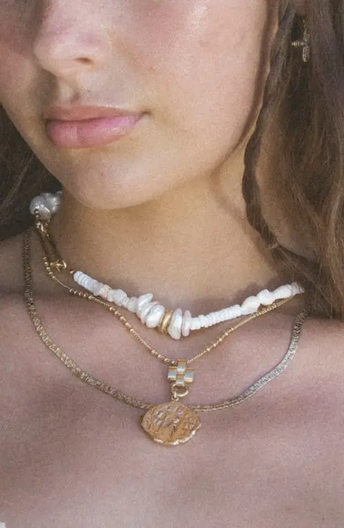 CHILD OF WILD 24k Plate Coin Pendant Necklace