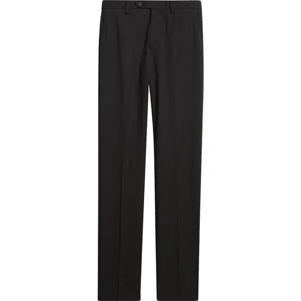 Berle Flat Front Tropical Weight Stretch Wool Dress Pants