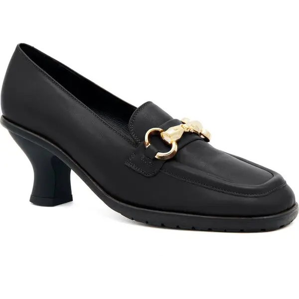 AMALFI BY RANGONI Bacchetta Leather Pump - Black