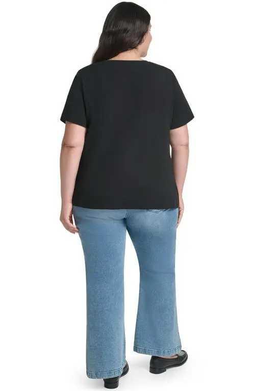 Karl Lagerfeld Paris Printed Stretch Top