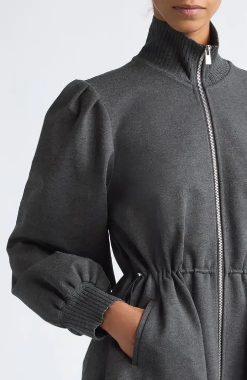 TOCCIN Ida Drawstring Waist Zip Jacket