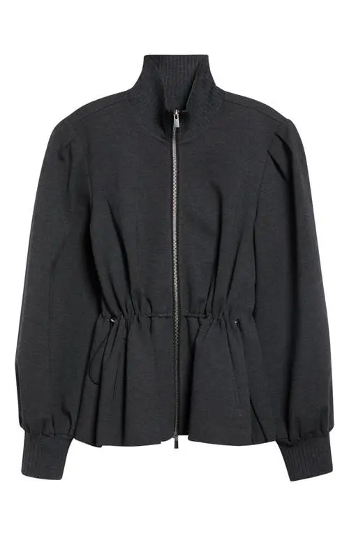 TOCCIN Ida Drawstring Waist Zip Jacket
