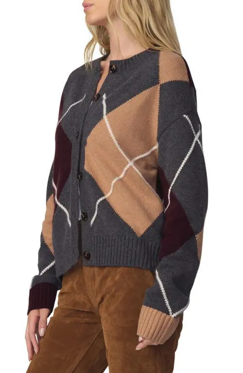 Joe's Jeans Relaxed Fit Argyle Cardigan