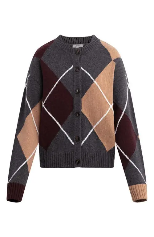 Joe's Jeans Relaxed Fit Argyle Cardigan