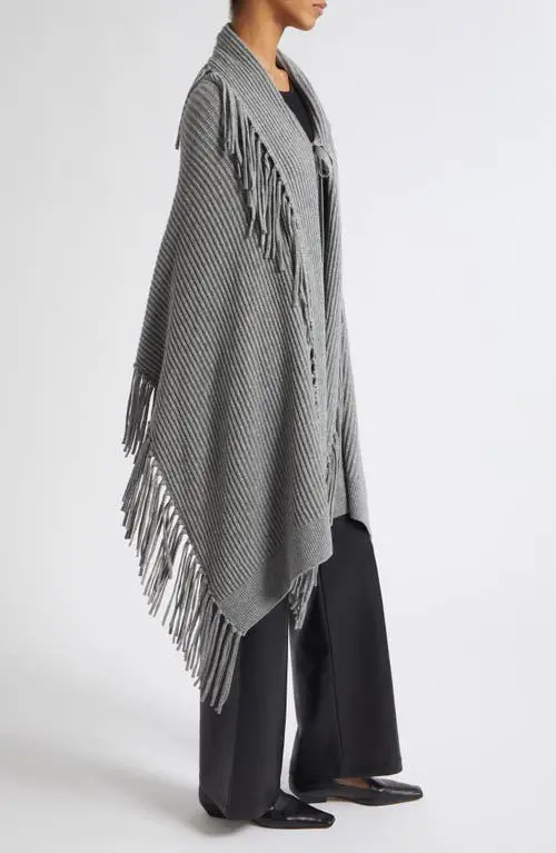 TOCCIN Anais Wool & Cashmere Fringe Wrap