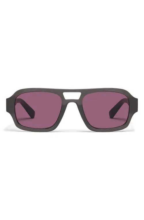 Quay Why Not 54mm Aviator Sunglasses - Charcoal/iris