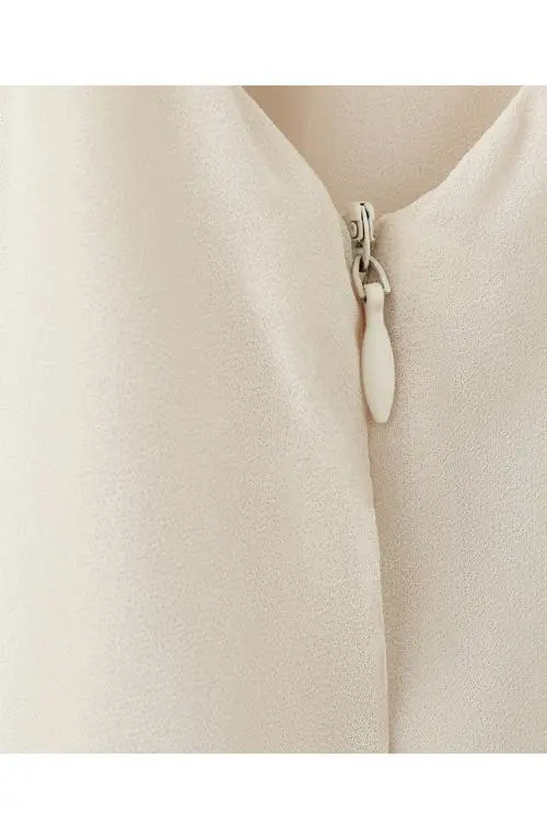 Mango Pleated Detail Sleeveless Dress