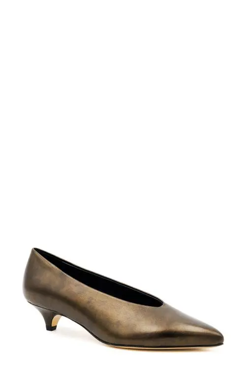 AMALFI BY RANGONI Accorto Leather Pump - Chestnut