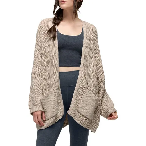 Prana Sunday River Cardigan - Beach Pebble